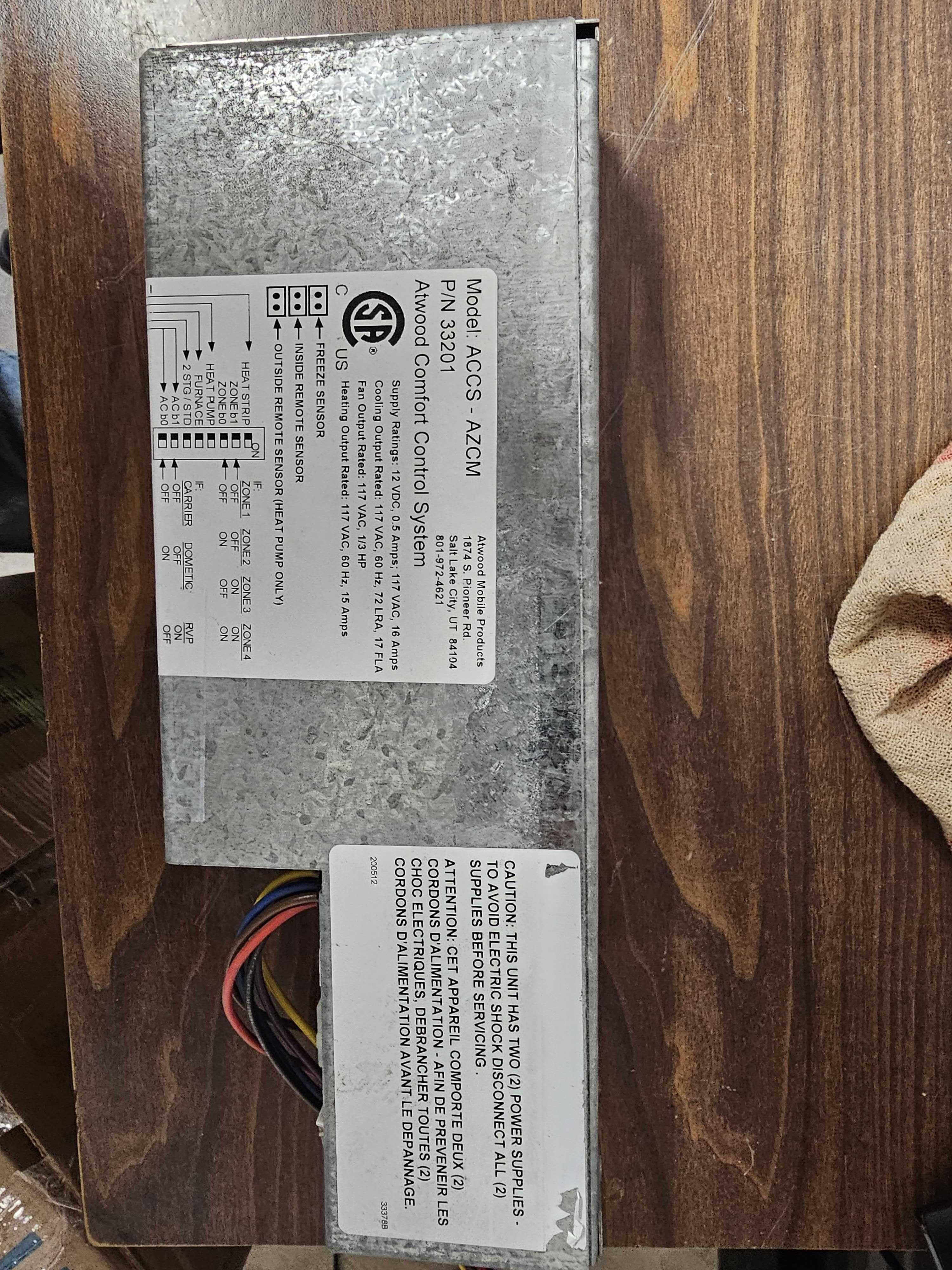 Atwood Mobile Products ACCS-AZCM 33201 Comfort Control System Atwood ...