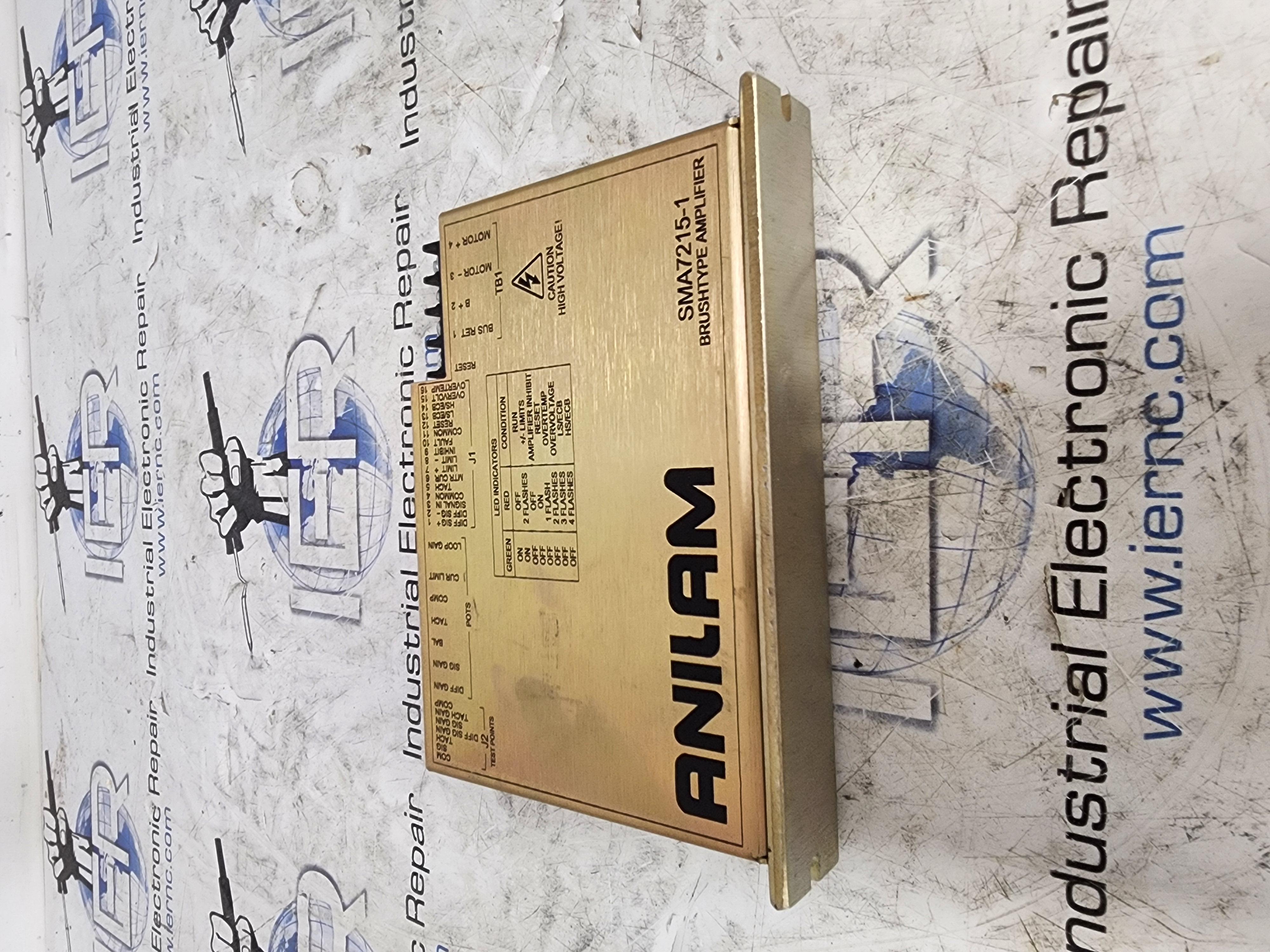 Anilam SMA 7215-1 33000123 Brushtype Amplifier Anilam SMA 7215-1 33000123 Brushtype Amplifier ...