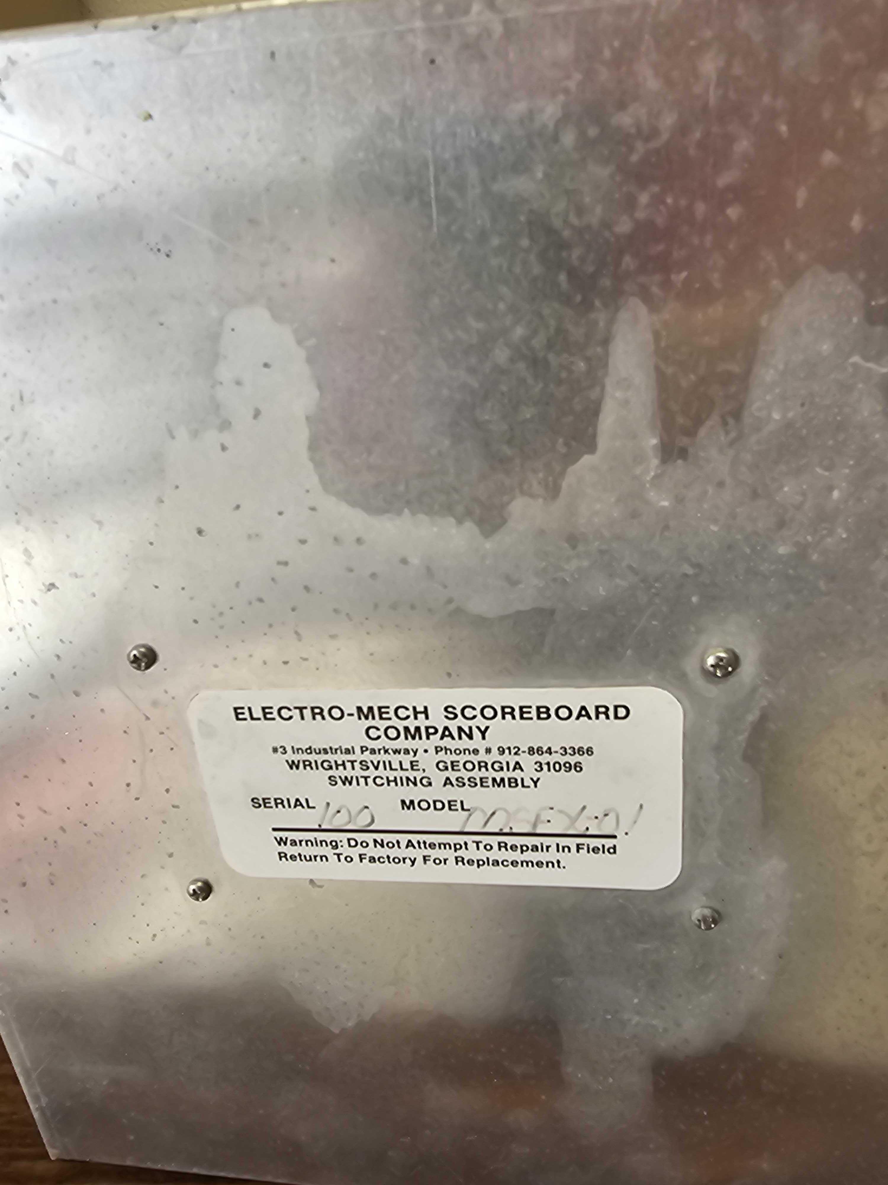 Electro-Mech MSFX-01 Scoreboard Control Box Electro-Mech MSFX-01 ...