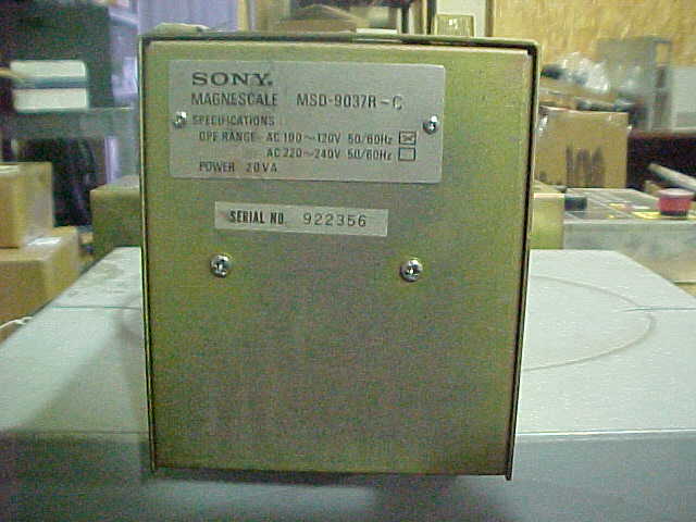 Sony Magnescale MSD-9037R-C Scale Sony Magnescale MSD-9037R-C Scale ...